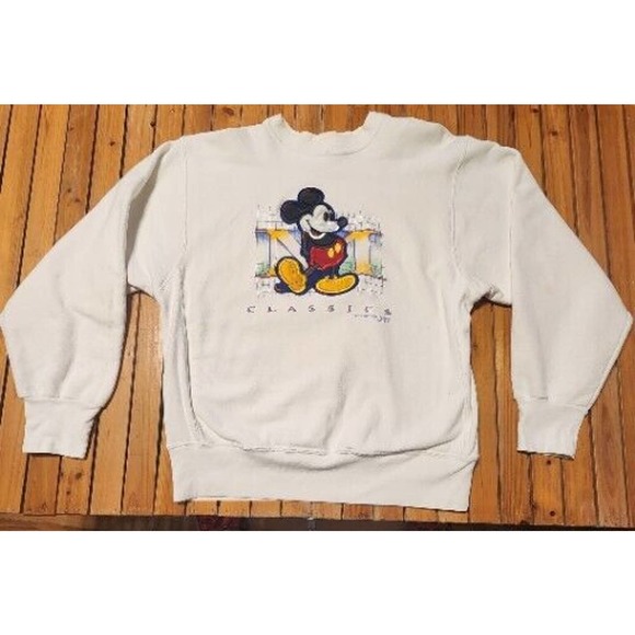 Disney | Shirts | Vintage Mickey Mouse Genus Sweatshirt Walt Disney ...